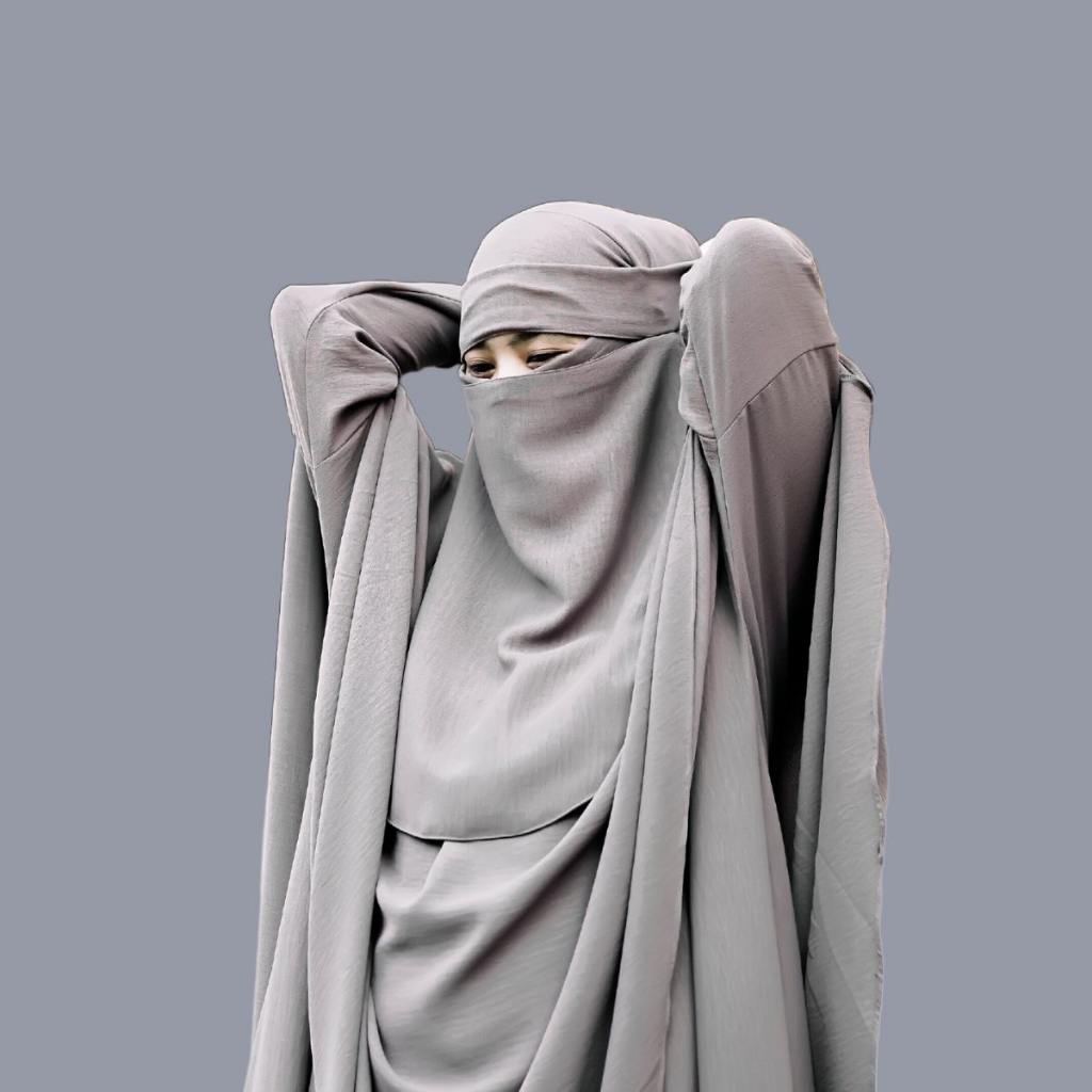 Jual Cadar Bandana Orlin Niqab Cadar Yaman Niqob Cadar Niqob Poni Bahan ...