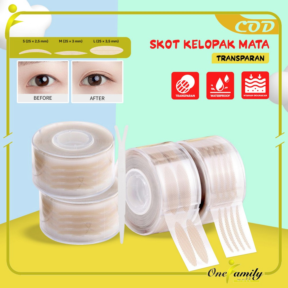 Jual ONE-K147 Skot Mata Eyelid Tape Roll ISI 300 PASANG Scot Mata ...