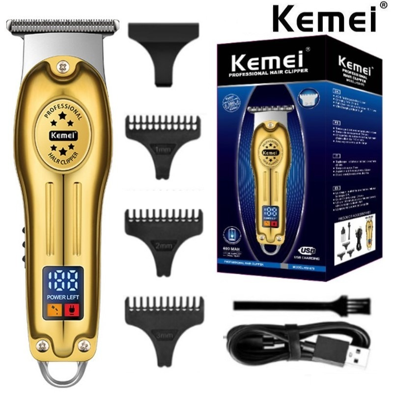 Jual Alat Cukur Rambut Profesional Hair Clipper Kemei KM 678 Alat Cukur Rambut Elektrik | Shopee ...
