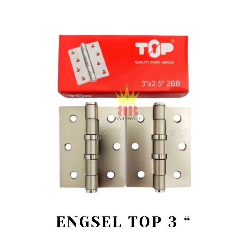 Jual ENGSEL TOP JENDELA DAN PINTU TEBAL 3 INCH 4 INCH 5 INCH SILVER ...