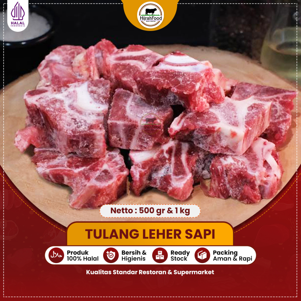 Jual Daging Iga Gondrong Beef Neck Bone Aus Fresh Frozen Tulang Leher