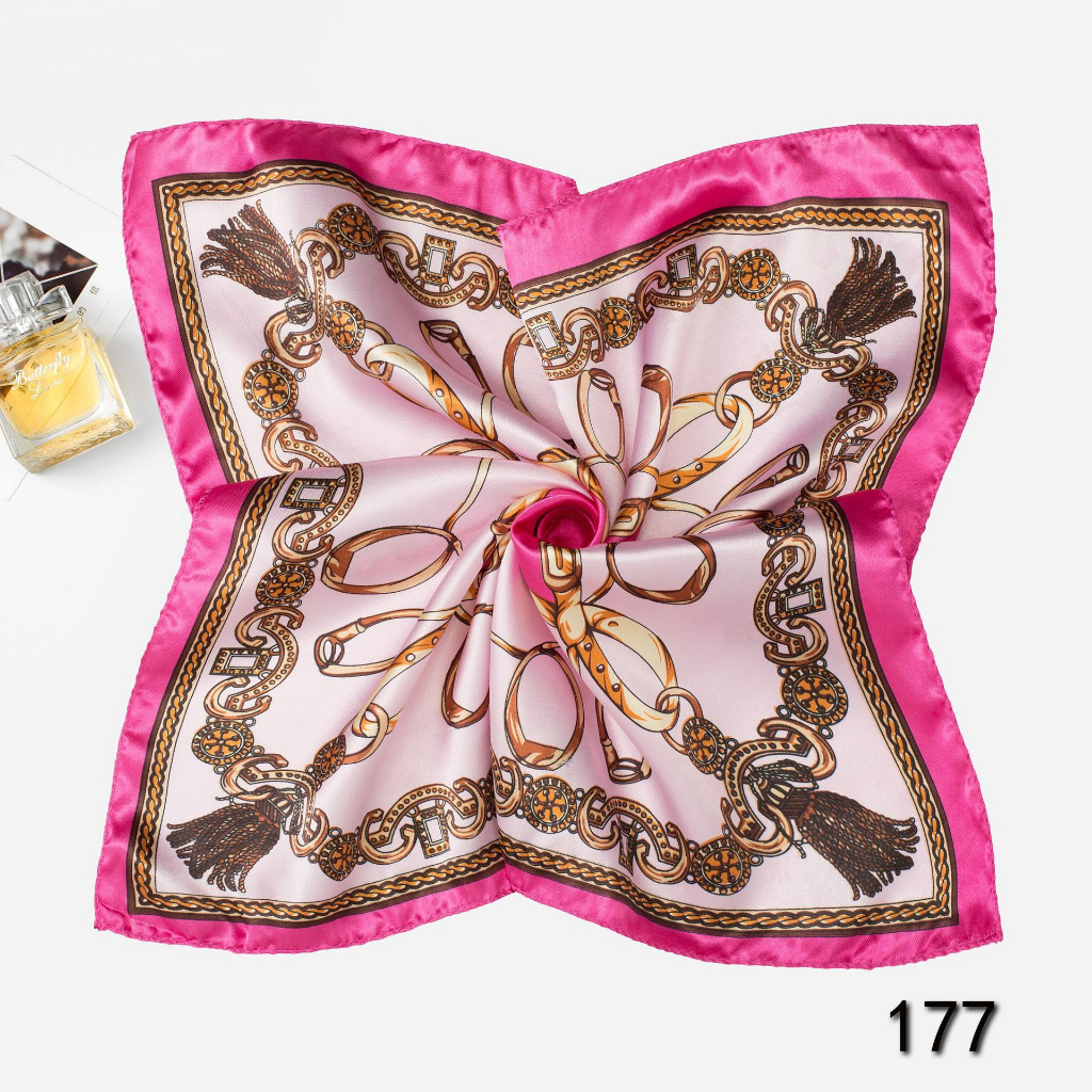 Jual NEW MOTIF Syal leher 50x50 syal pramugari scraf fashion syal ...