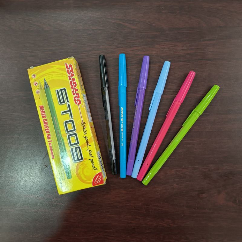 Jual Pulpen Standart ST009 Hitam ( 1 pcs ) | Shopee Indonesia