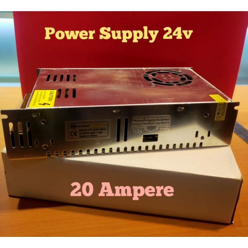 Jual Switching Power Supply 24 Volt 24V DC 24VDC 20A 20 Ampere 20ampere PSU Travo Ballast ...