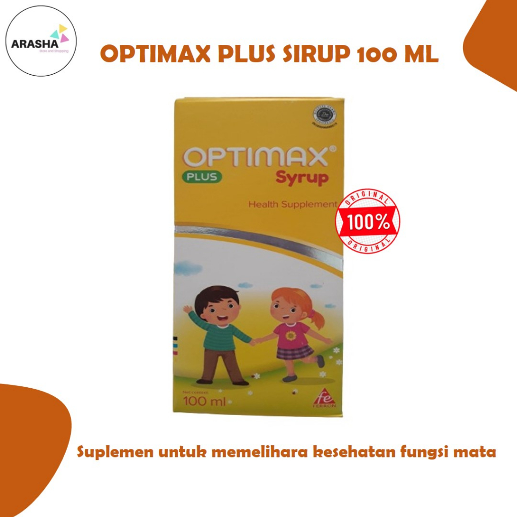 Jual OPTIMAX PLUS SIRUP 100 ML - EXP DES 2025 -Vitamin Untuk memelihara kesehatan mata Vitamin ...