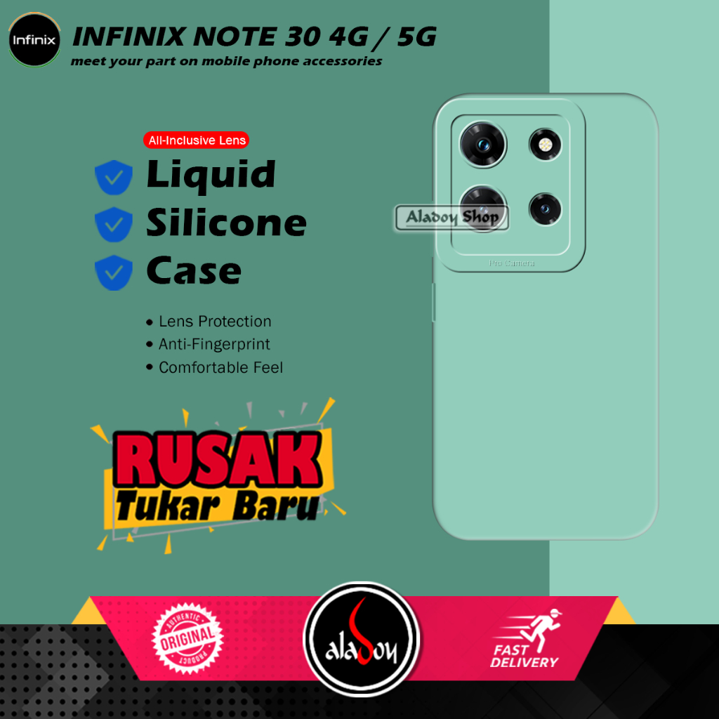 Jual Case Infinix Note 30 4G, Note 30 5G Soft Case Liquid Silicone Pro Camera Premium Casing ...