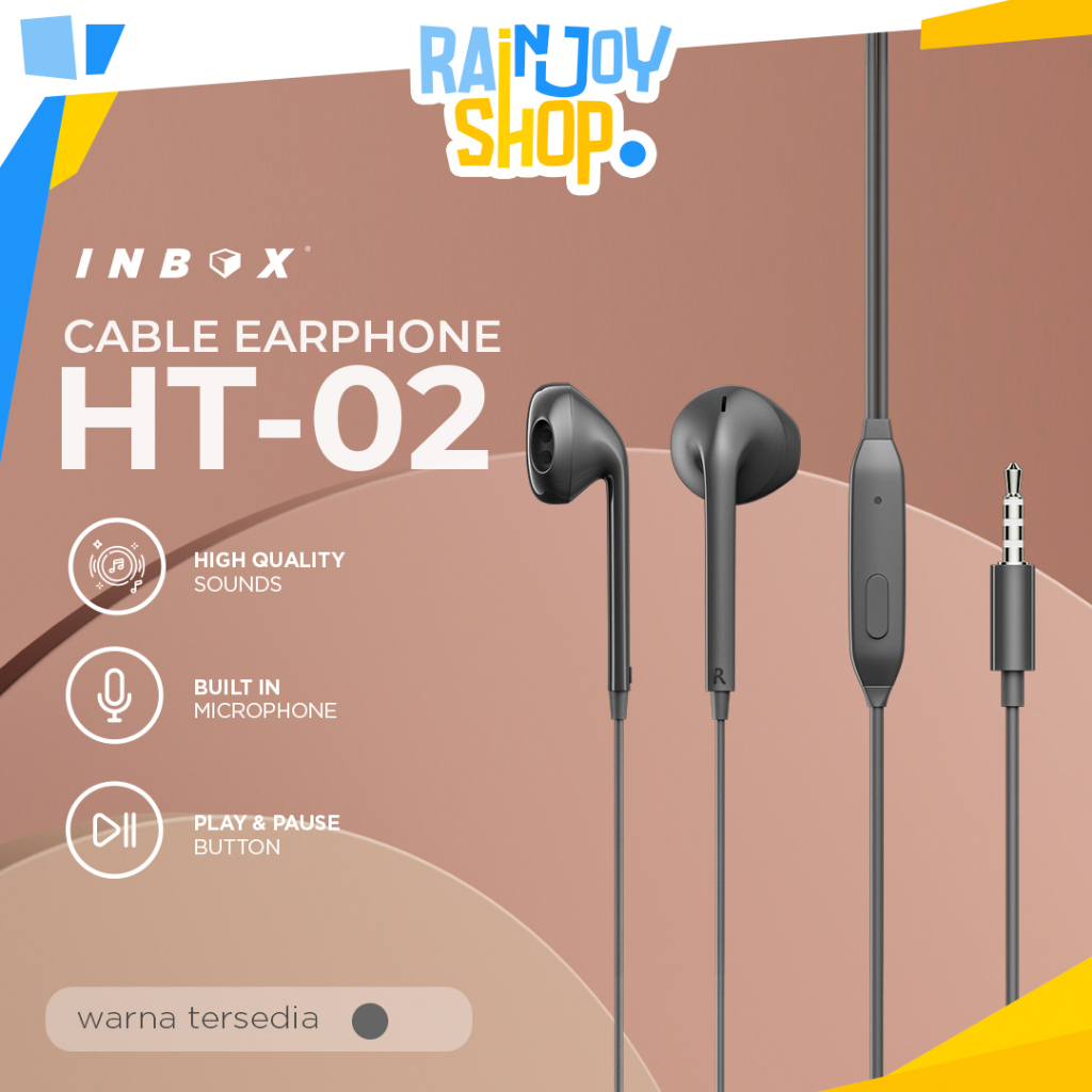 Jual Headset Inbox HT-02 Super Bass | Earphone dengan mic untuk Telepon ...