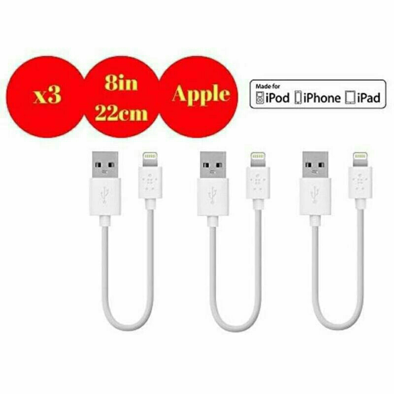 Jual KABEL CAS LIGHTNING PENDEK/KABEL CAS IP POWER BANK 20CM/BATAM ...