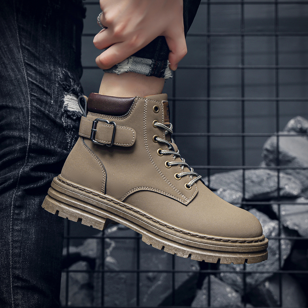 Jual PANARYBODY Sepatu Boots Pria Kasual Premium Sepatu Boots JB889 ...