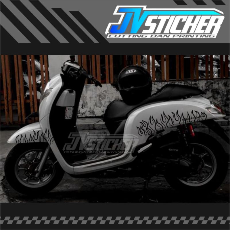 Jual stiker api honda scoopy new cutting sticker motor | Shopee Indonesia