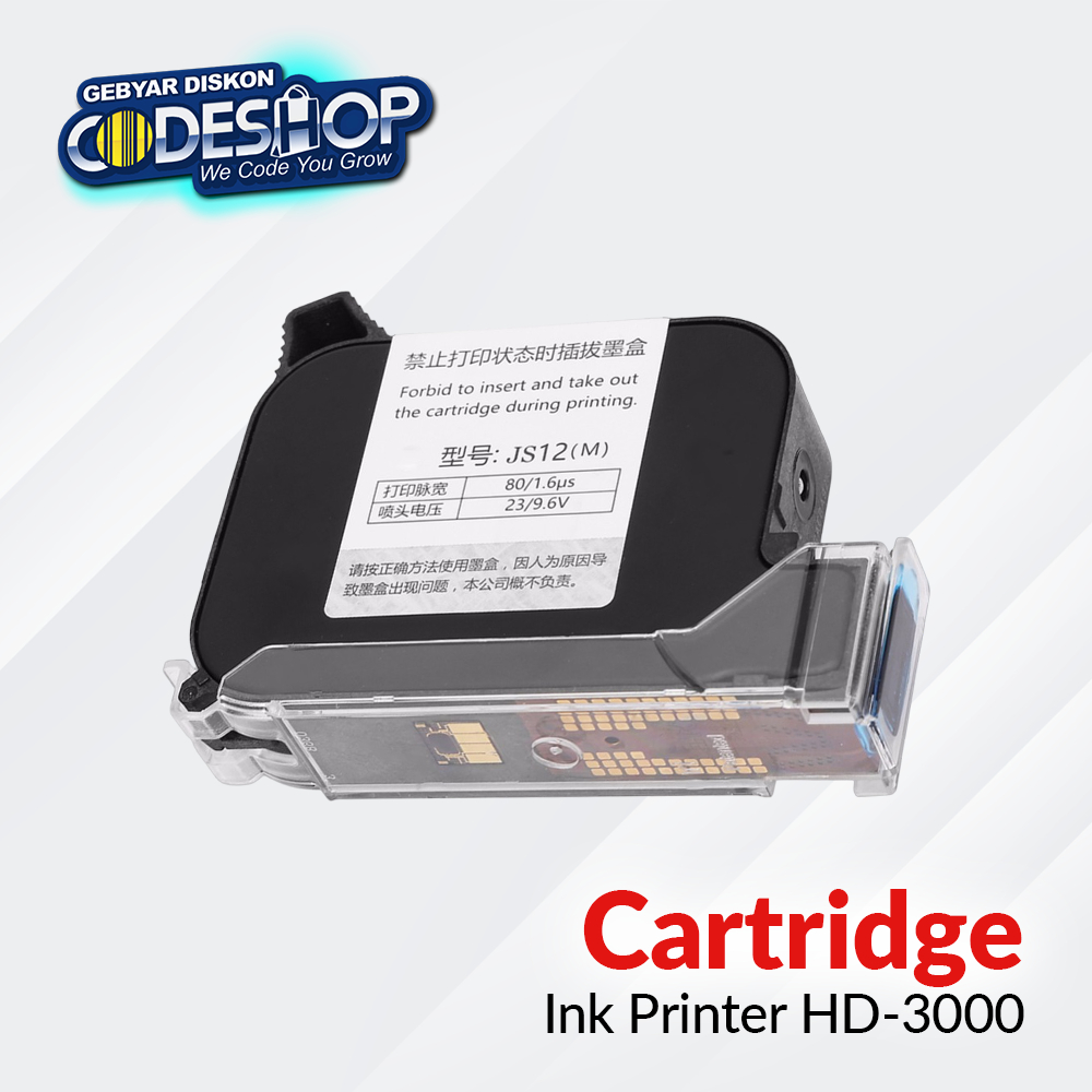 Jual Kassen Cartridge Handheld Inkjet Printer HD-3000 HD3000 Tinta ...
