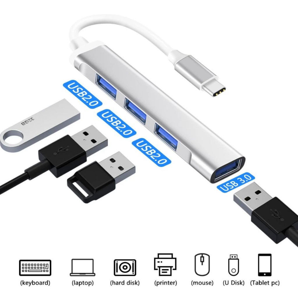 Jual 4 in 1 USB Hub 3.0 High Speed / usb 4 Port A-809 / USB 3.0 HUB ...