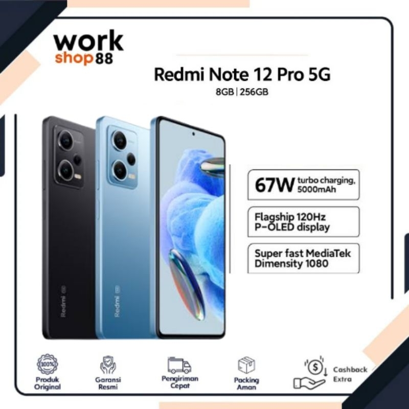 Jual Produk Baru Redmi Note 12 Pro 6/128GB|8/128|5G 8/256GB. | Shopee ...