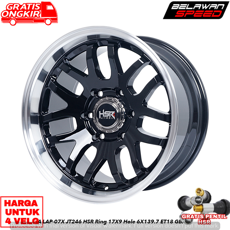 Jual PELEK MOBIL RACING VELG MODIFIKASI RING 17 HSR GILI JT246 PCD ...