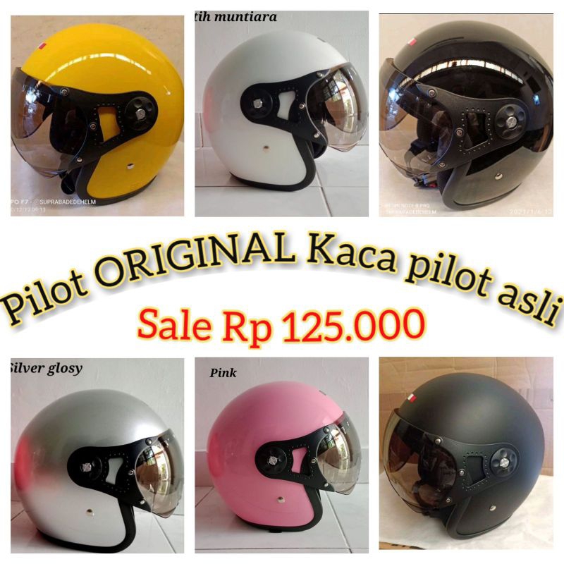Jual helm pilot premium fre kardus dn bale werb | Shopee Indonesia