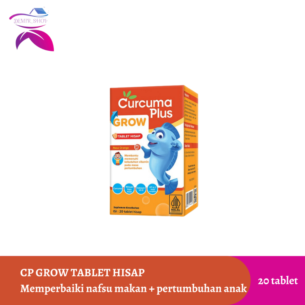 Jual Curcuma Plus Grow / Go Talz Tablet Hisap Multivitamin / Penambah ...