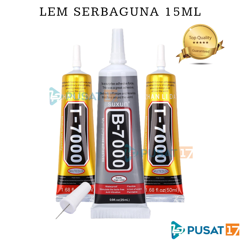 Jual PUSAT17 LEM LCD TOUCHSCREEN 15ML B-7000 T-7000 WARNA TRANSPARAN DAN HITAM SERBAGUNA ...