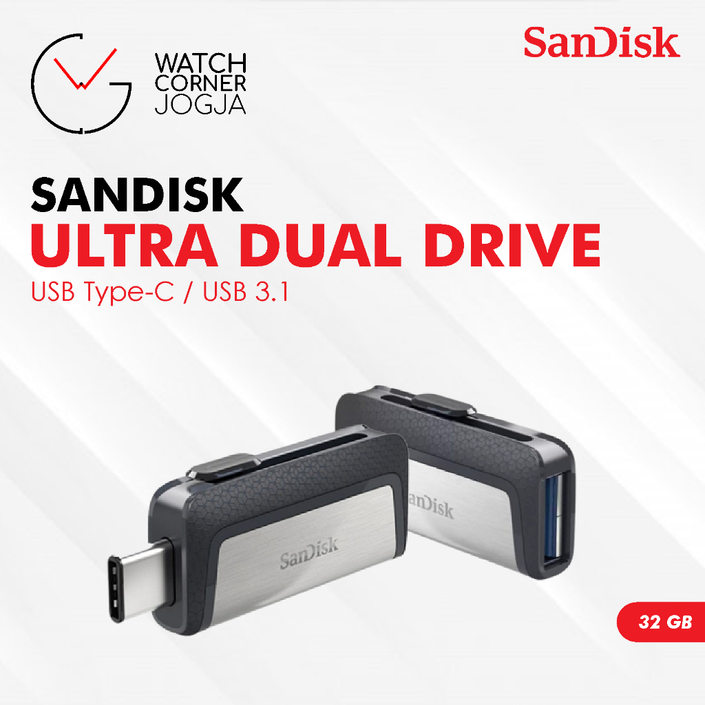 Jual Sandisk OTG 32GB USB Type-C USB 3.1 Ultra Dual Drive GARANSI ...