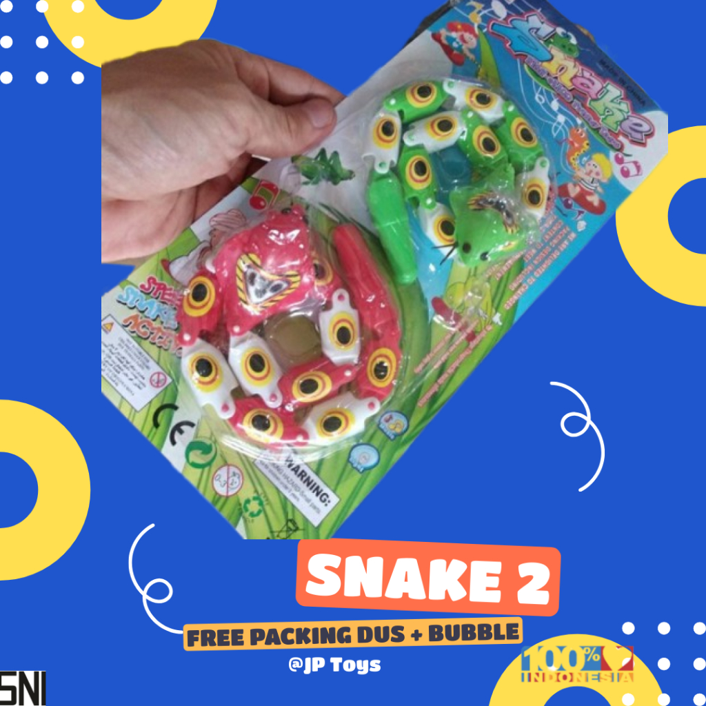 Jual Mainan ular plastik gerak isi 2 snake funny toys isi 2 pcs ...