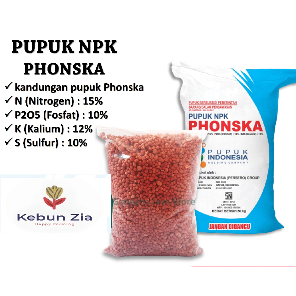 Jual Pupuk NPK PONSKA 151515 kemasan repacking 50 gram | Shopee Indonesia