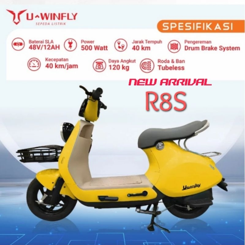 Jual KHUSUS FREE ONGKIR [JAWA TIMUR] SEPEDA LISTRIK UWINFLY R8S D8S D7D ...