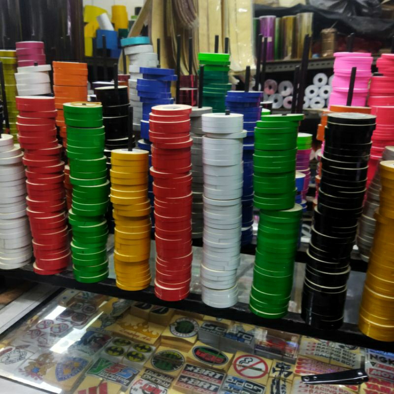 Jual STIKER List roll velg 4mm/6mm/8mm/1cm/1.5cm Reflektif Scotlite ...
