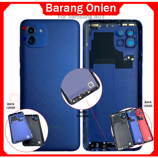 Jual Samsung A03 SM-A035F Backdoor Backcover Cassing Housing Tutup ...