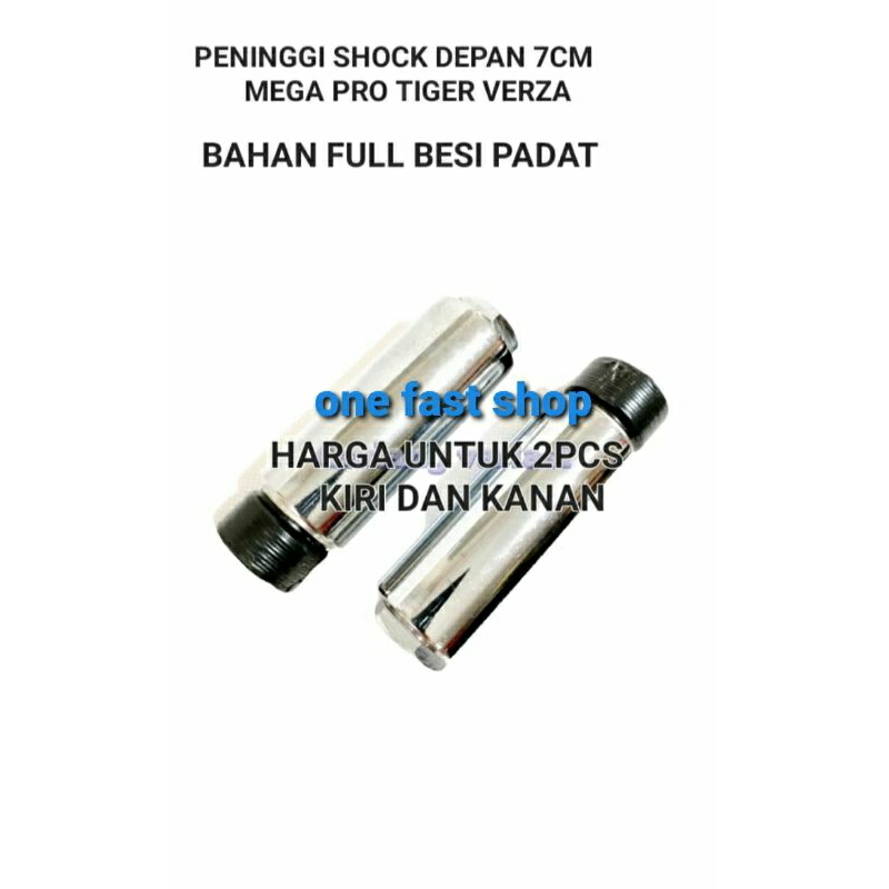 Jual Sambungan peninggi shock depan 7cm PNP Tiger Mega pro Verza full ...