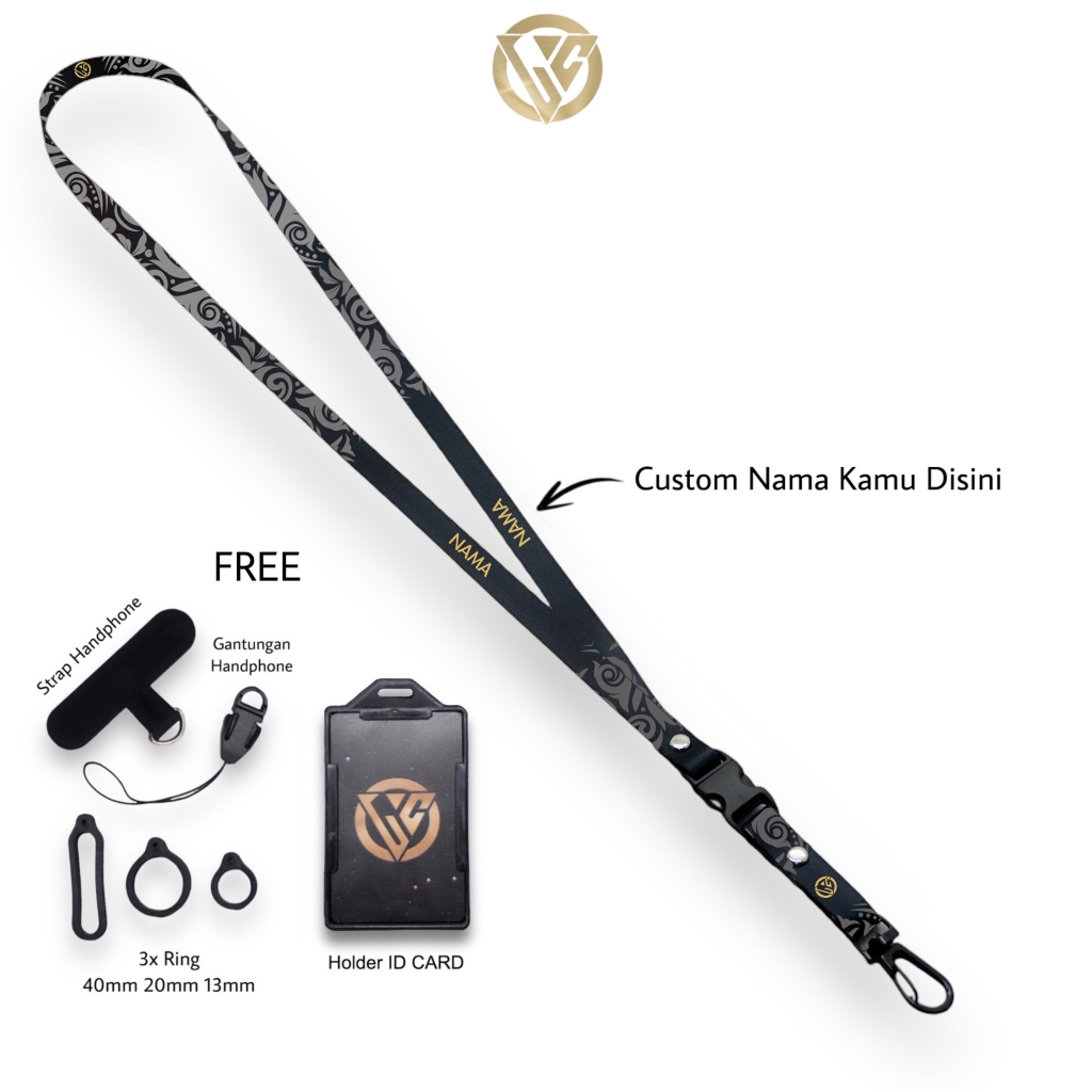 Jual Lanyard Craft Custom Nama Batik Series Various Size | Shopee Indonesia