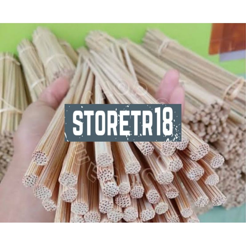 Jual Jual Stik Bambu Lidi Bulat Per 25 Batang Ukuran Panjang 65 Cm ...