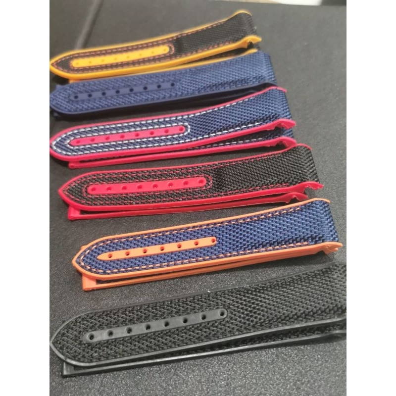 Jual Strap Tali Jam Tangan Omega Tali Jam Omega Kanvas Rubber 20mm 22mm ...