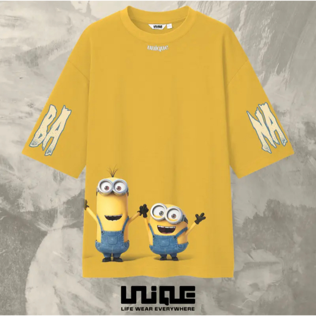 Jual UNIQUE - (Unique Series) Kaos Oversize Minion Cotton Combed 24s ...