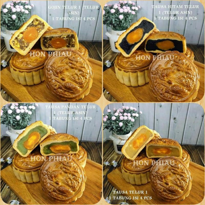 Jual Kue Bulan/Moon Cake Tausa Pia Isi 1 Buah Kuning Telur Asin (Non ...
