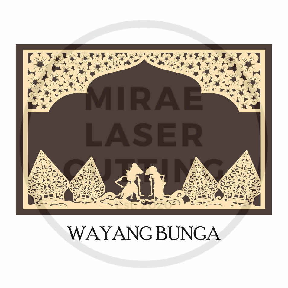 Jual Mahar Laser Cutting / Bingkai Mahar / Pigura Mahar 30x45cm / Mahar ...
