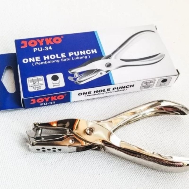Jual Pelubang Kertas/Pembolong/One Hole Punch/JOYKO PU-34 (1 lubang ...