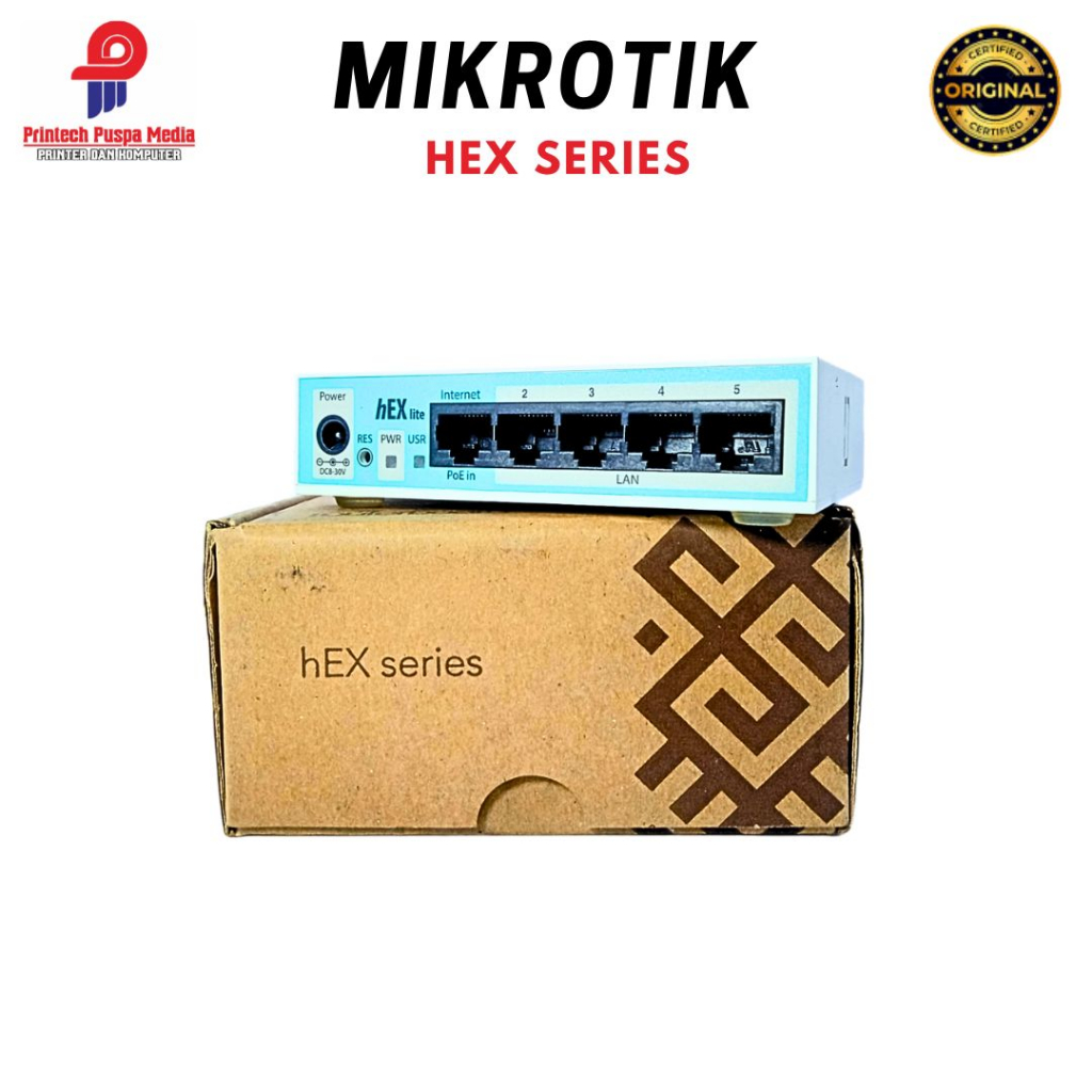 Jual MikroTik hEX lite RB750r2 5 PORT- White Blue | Shopee Indonesia