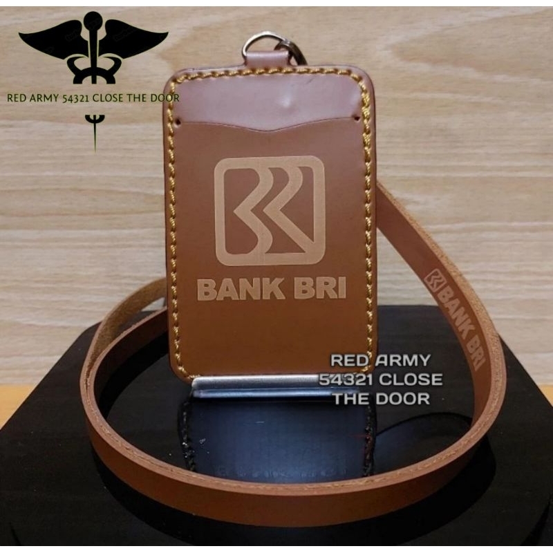 Jual ID Card Holder Tali Lanyard Name Tag Logo BANK BRI | Shopee Indonesia