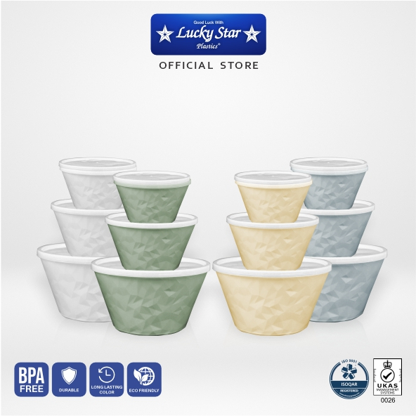 Jual Lucky Star - MIRE MANGKOK SET 3 IN 1 (ABU/CREAM/PUTIH/SAGE GREEN ...