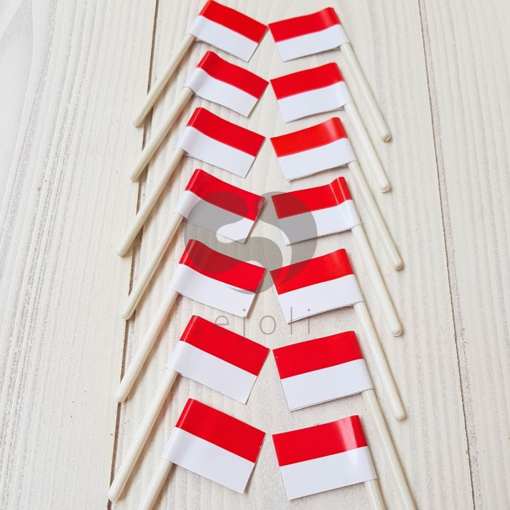 Jual Hiasan Kue / Cake Topper / Topper Kertas Bendera Negara | Shopee ...