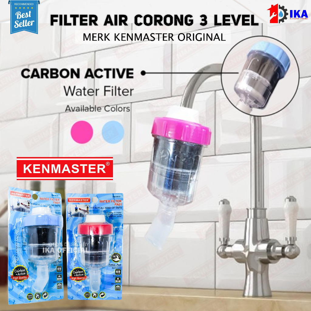 Jual Filter Air Carbon Corong KENMASTER / Saringan Keran Air Flexibel 3 ...