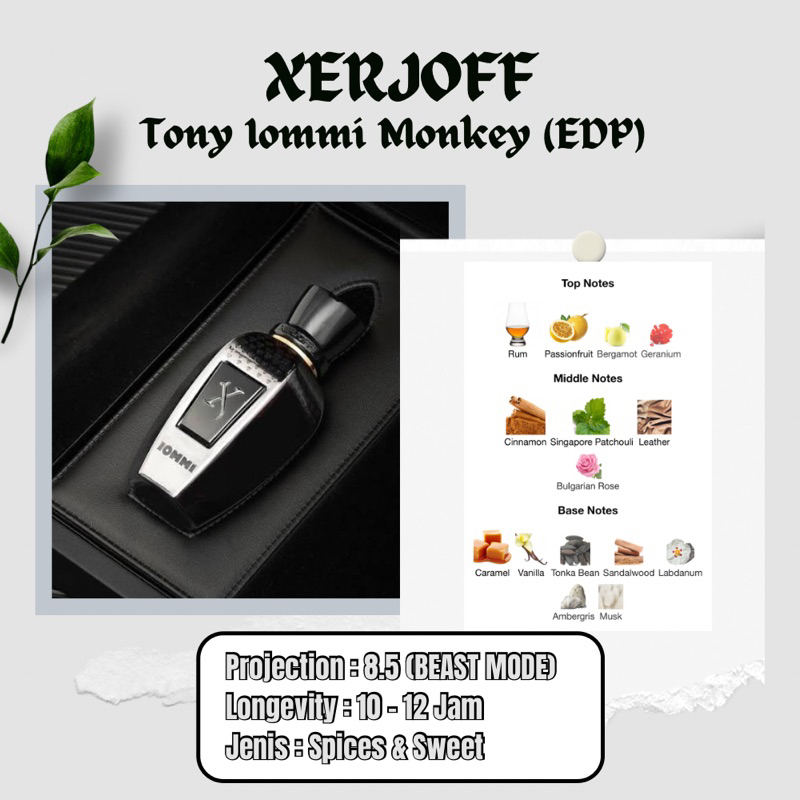 Jual Xerjoff Tony Iommi Monkey Special Decant Vial Authentic Asli ...