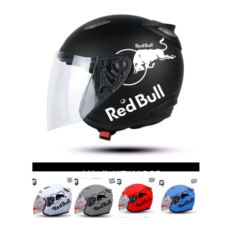 Jual Helem HELMET INK CENTRO half face motif REDBULL promo murah ...