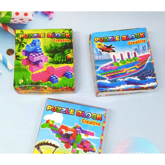 Jual ENISOO STORE - [1 KOTAK] CREATIVE PUZZLE BLOCK / MAINAN PUZZLE ...
