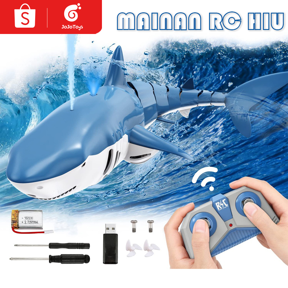 Jual JOJOTOY Mainan RC Hiu Ikan Remote Control 2.4G /Upgrade Jet Air ...