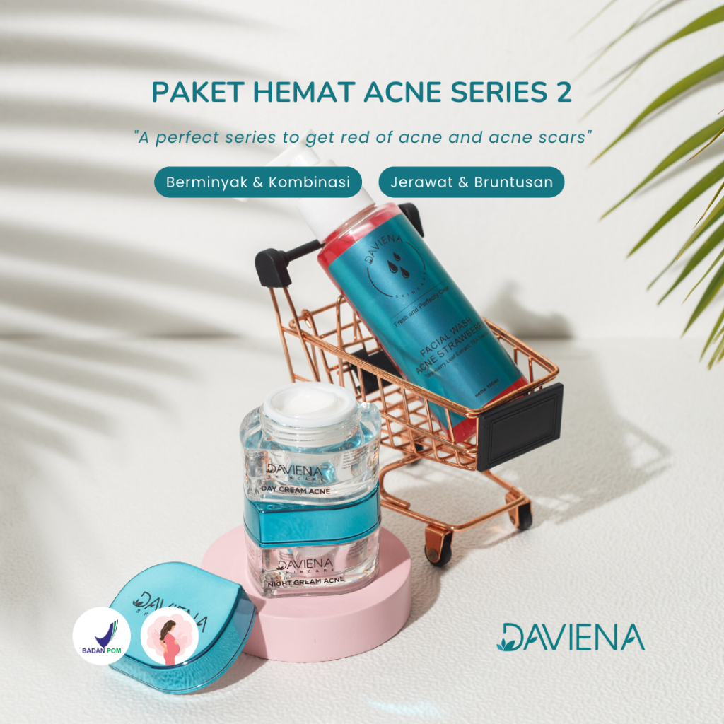 Jual PAKET HEMAT 2 ACNE SERIES | DAVIENA SKINCARE | Shopee Indonesia