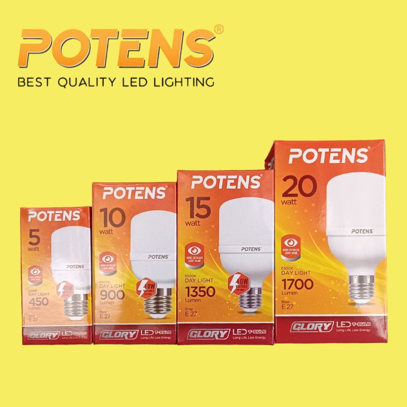 Jual LAMPU BOHLAM POTENS GLORY LED 5 WATT / 10 WATT / 12 WATT / 15 WATT / 20 WATT / 30 WATT ...