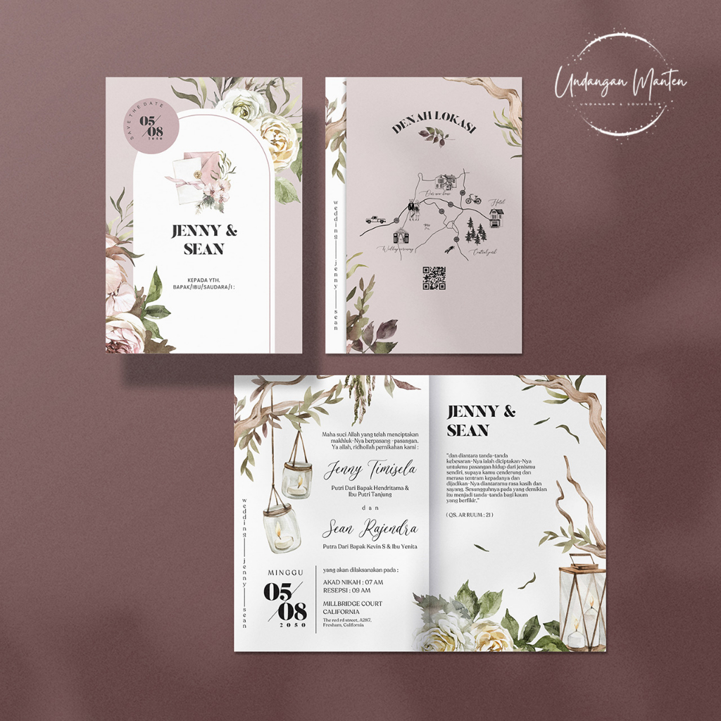 Jual Undangan Pernikahan NRA019 - Undangan Premium - Undangan Murah ...