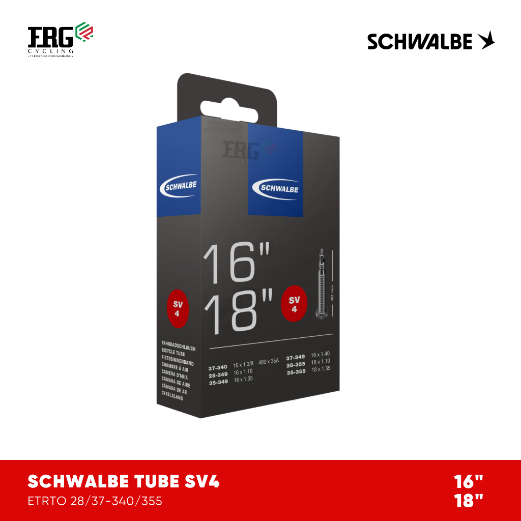 Jual Schwalbe - Ban Dalam Sepeda Schwalbe Tube SV4 - 16-18" | Shopee Indonesia