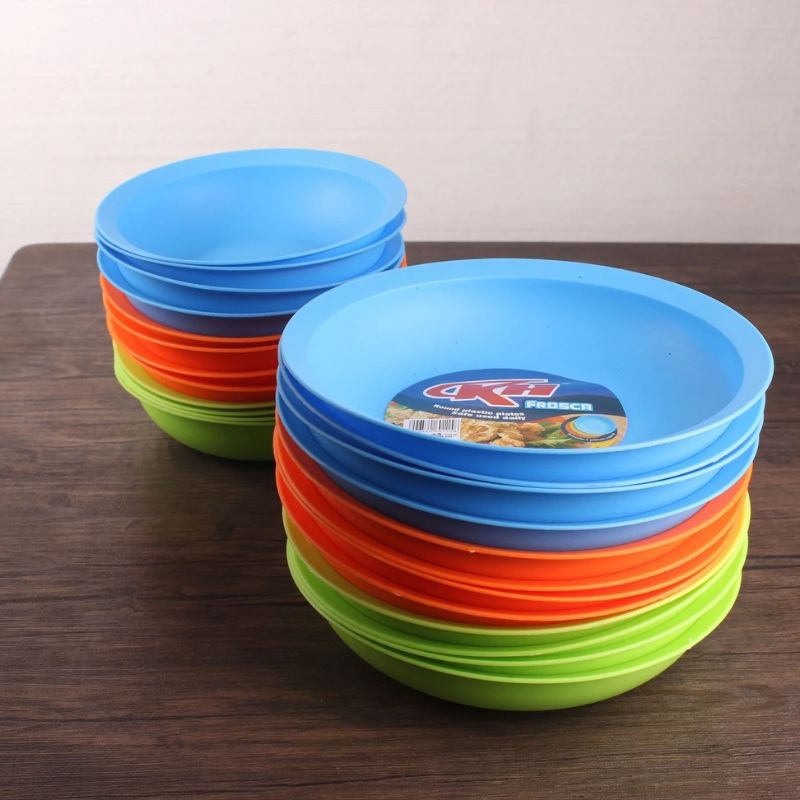 Jual Piring KH Cekung / Piring Mangkok Plastik Tebal Frosca Ukuran L ...
