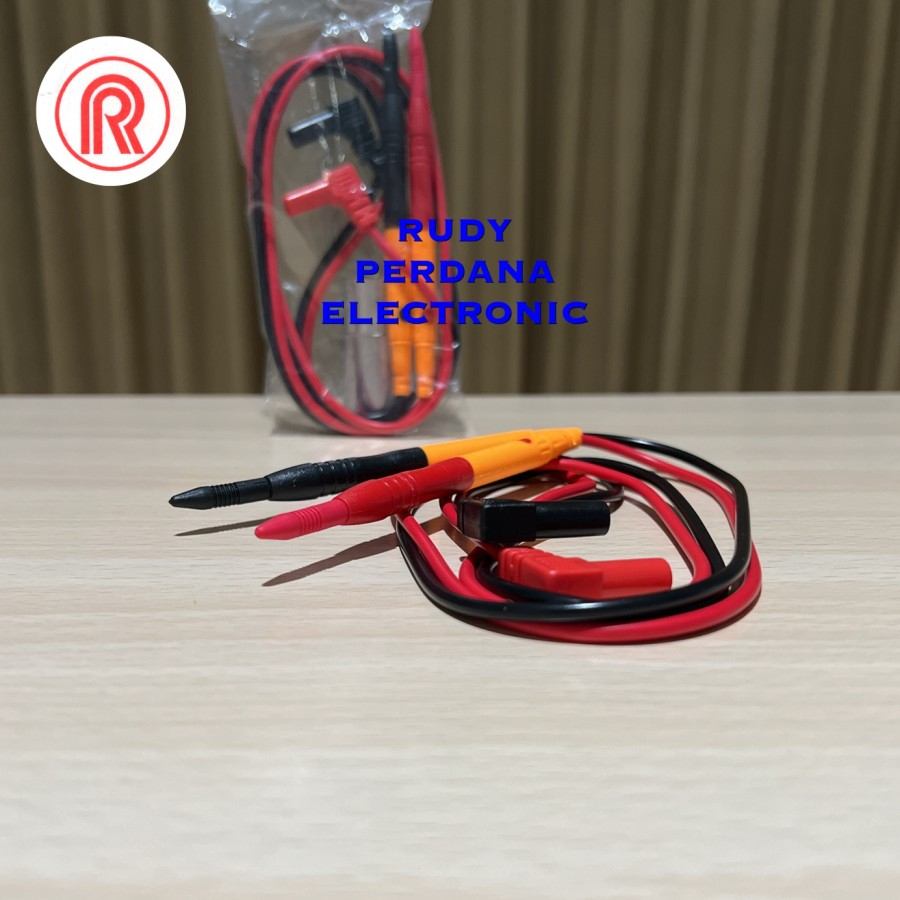 Jual KABEL MULTIMETER TESTER MULTITESTER AVOMETER 1000V 10A 1M KUNING ...